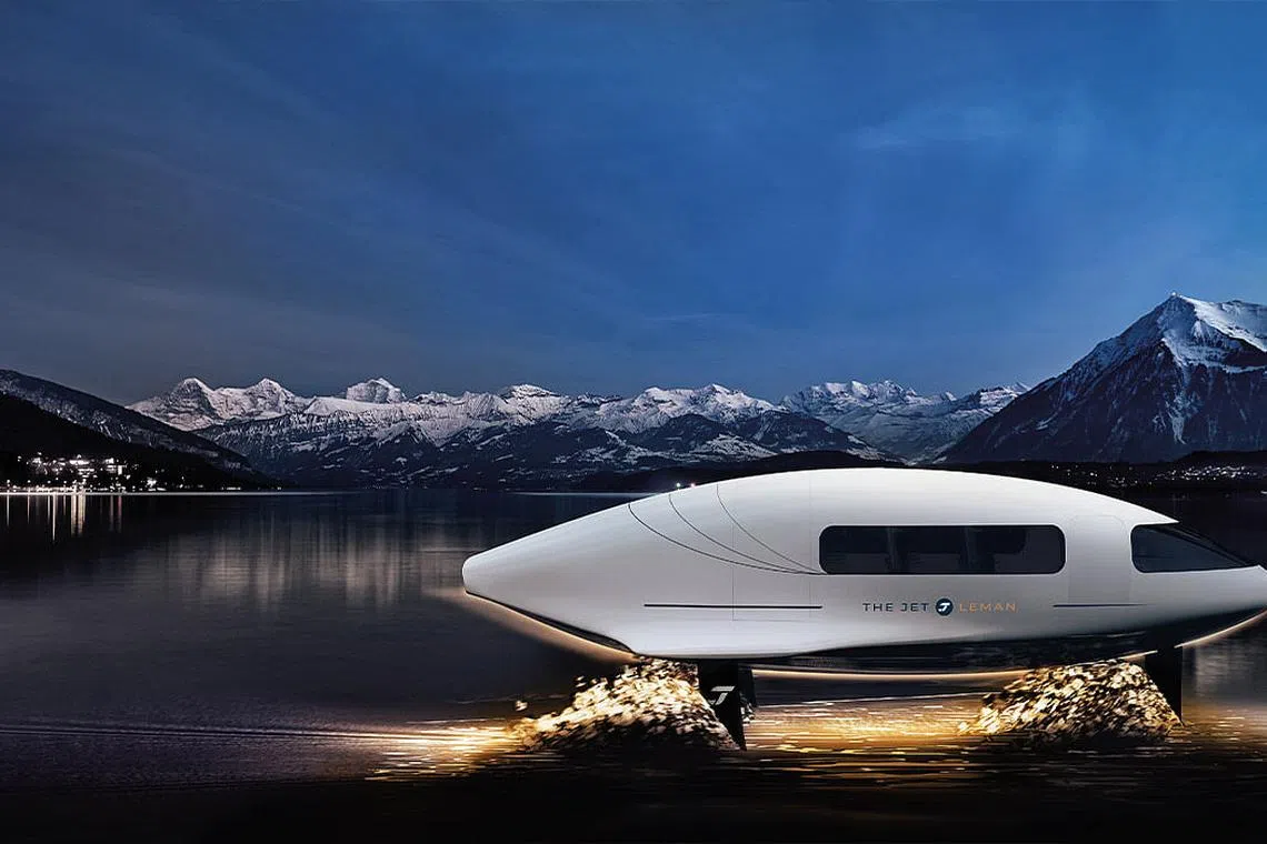 This hydrogen-powered boat flies over water with a zero carbon ...