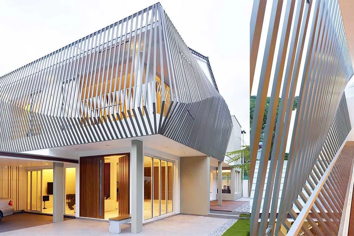 Luxury Homes: Mount Sinai property with a striking cage-like facade ...