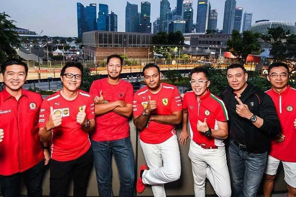 Ferrari Owners' Club Singapore at the Formula 1 Singapore Grand Prix ...