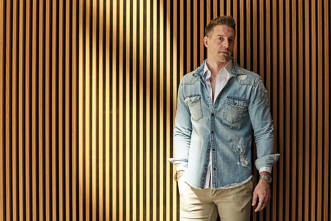 Former professional footballer and model Thomas Beattie lays out his ...