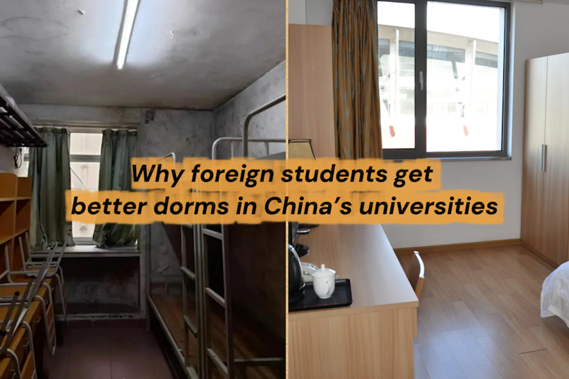 [Video] Why foreign students get better dorms in China’s universities