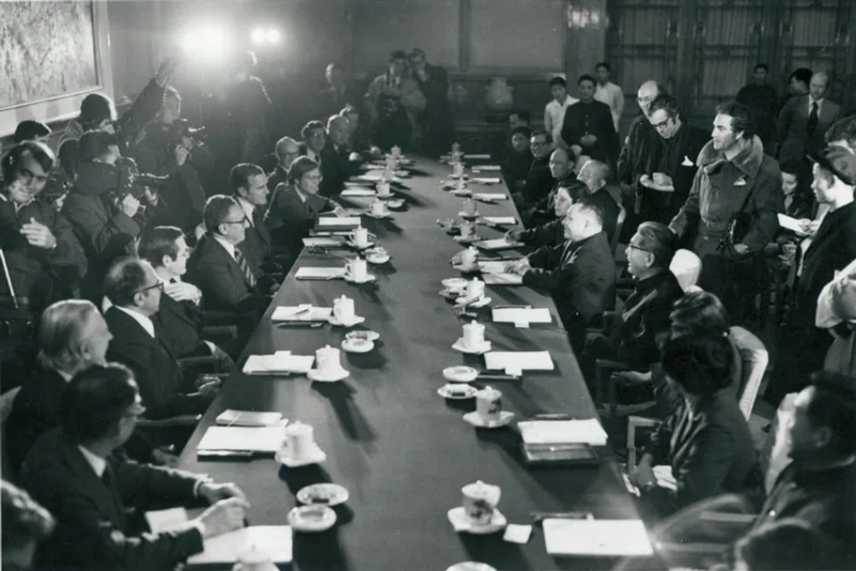 [Photo story] Talks between Henry Kissinger and Zhou Enlai