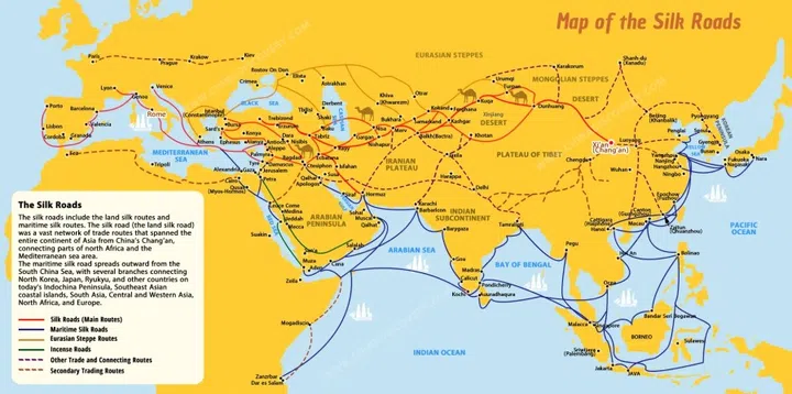 Back to the future: Trade routes from the Silk Road(s) to the BRI corridors