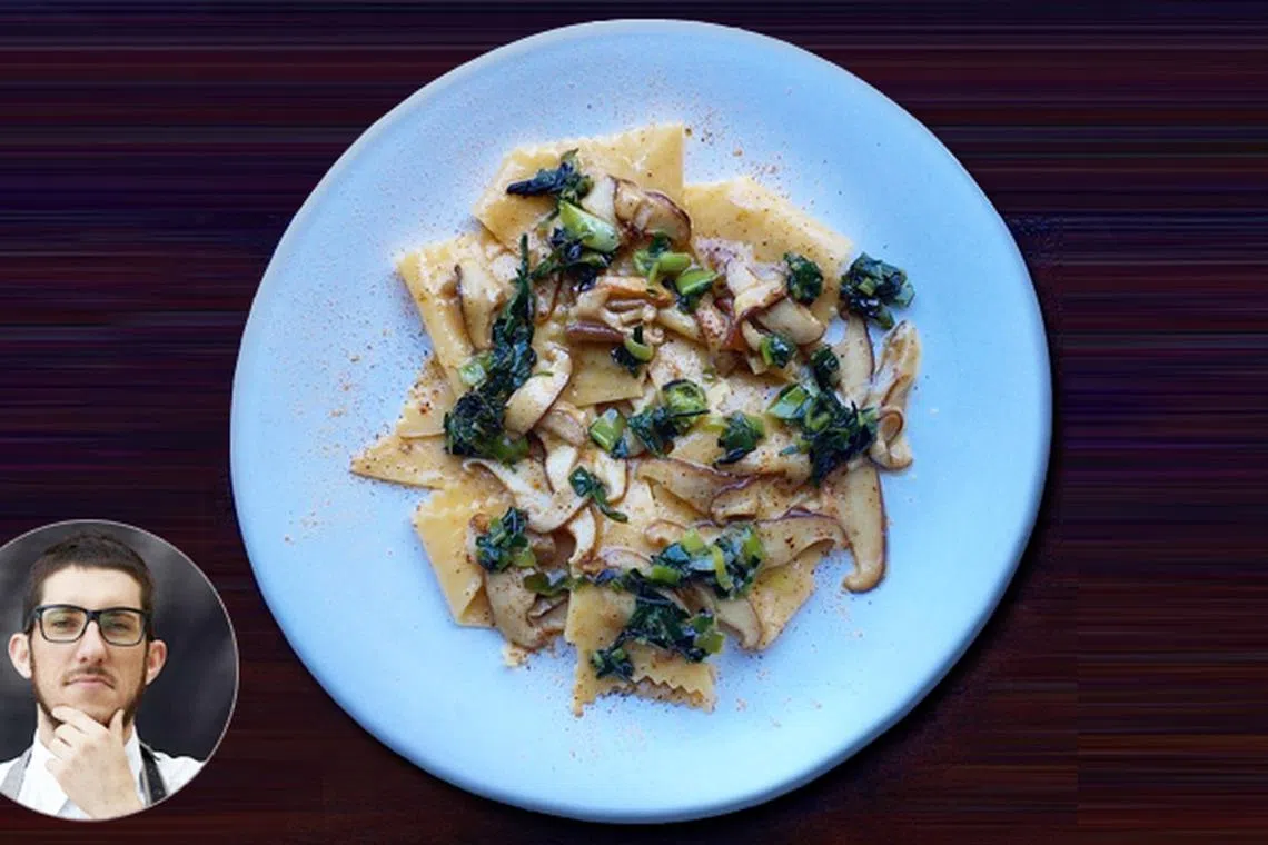 Try This Pasta, Shiitake, Burnt Scallion Recipe From Sydney's "Prince ...