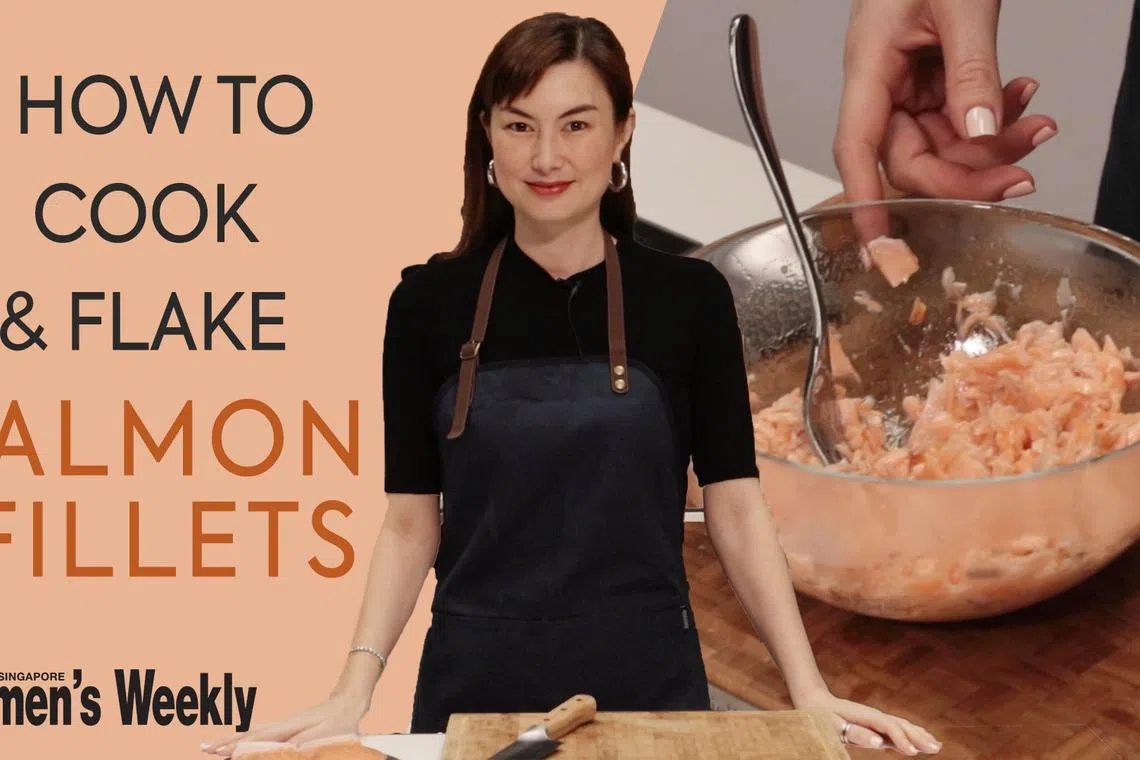How To Cook & Flake Salmon Fillets - The Singapore Women's Weekly | The ...