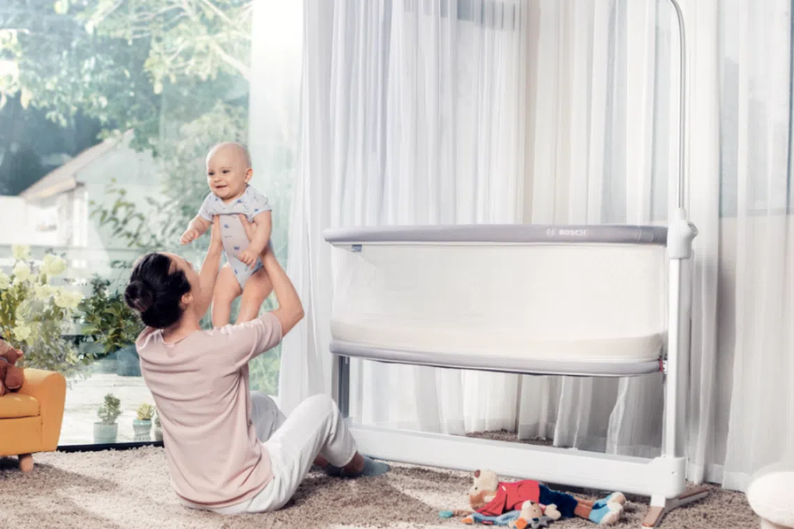 Bosch's Revol Smart Crib Uses AI To Keep An Eye On Your Baby | The ...