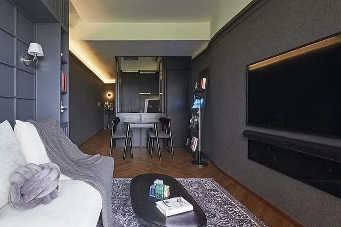Tour This Dark Cosy 2-Bedder Condo Apartment For A Bachelor & His Two ...
