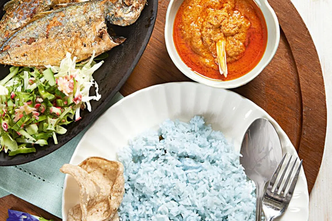 Nasi Kerabu (Mixed Herb Rice) - The Singapore Women's Weekly | The ...