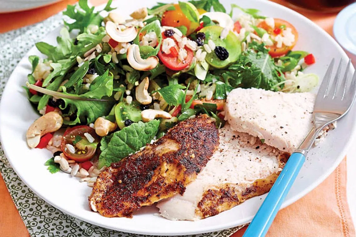 Roast Chicken with Rice Salad - The Singapore Women's Weekly | The ...