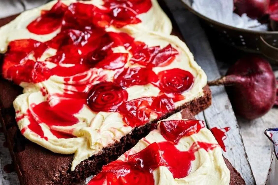 Choc-Beetroot Red Devil Sheet Cake - The Singapore Women's Weekly | The ...