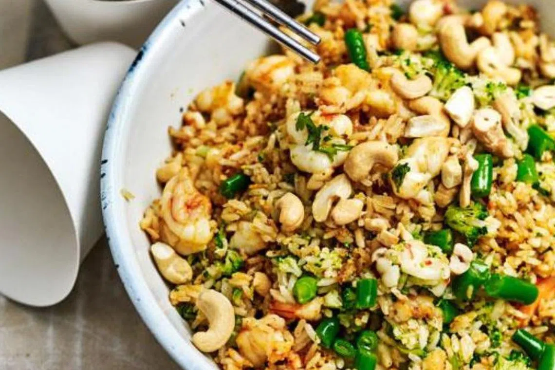 Broccoli & Tom Yum Prawn Fried Rice - The Singapore Women's Weekly ...