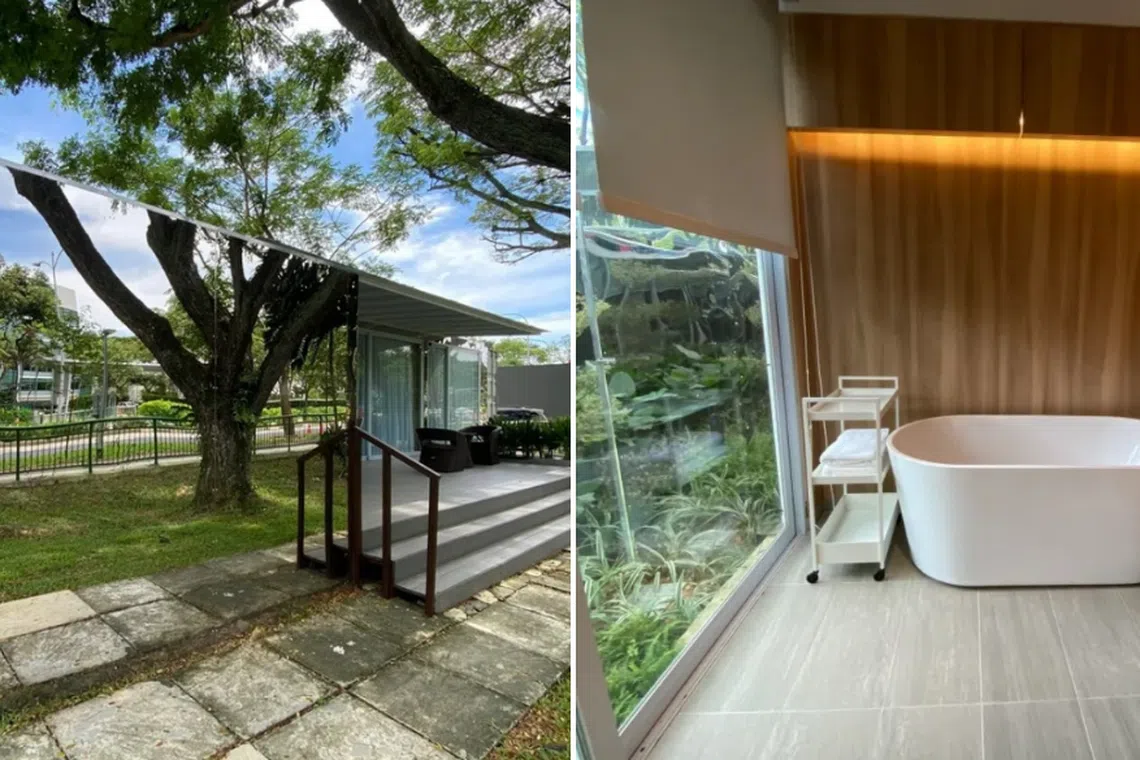 A New Mirrored Shipping Container Hotel Has Sprung Up At One-North ...