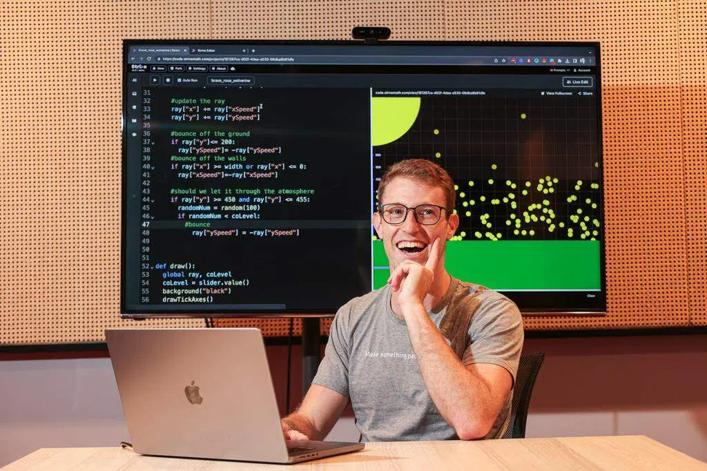Strive Math联合创办人塔米尔 把心留给编码教育 | 联合早报